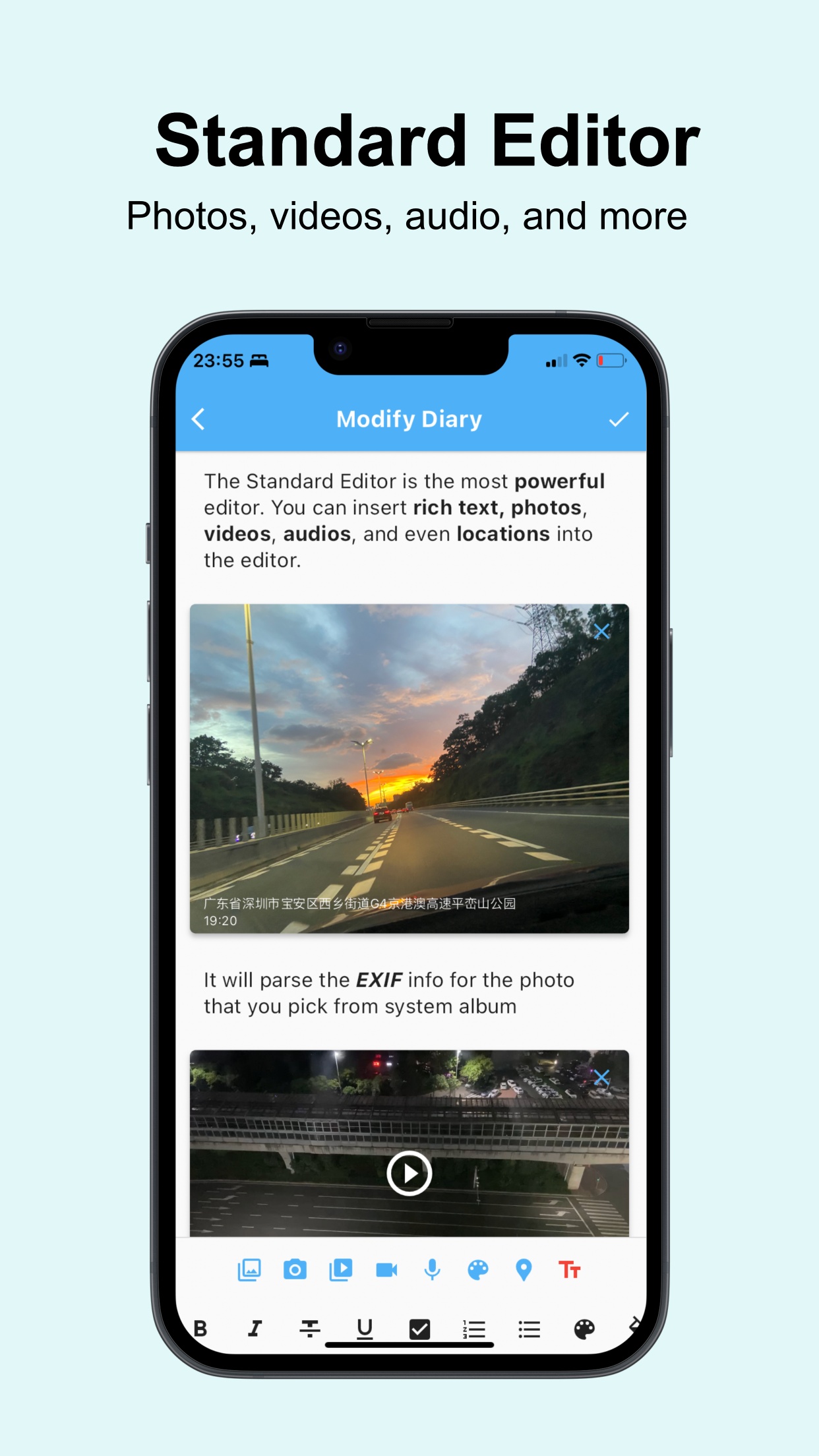 OneDiary: App that supports backup and sync diaries across devices