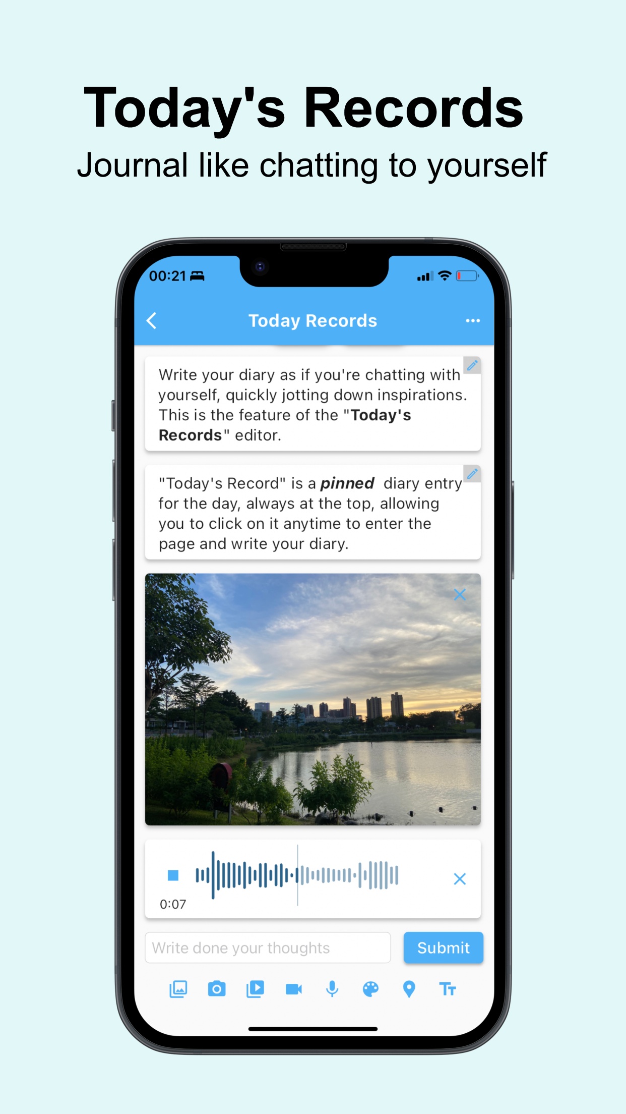 OneDiary: App that supports backup and sync diaries across devices